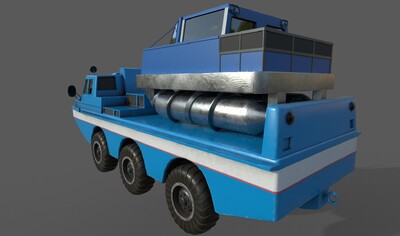 ZIL 2906全地形车模型-工程车模型库-3ds Max(.max)模型下载-cg模型网