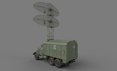 前苏联P-15目标捕获雷达模型-其他器械模型库-3ds Max(.max)模型下载-cg模型网