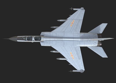 PBR 歼轰7A模型-军用飞机模型库-3D Studio(.3ds)模型下载-cg模型网
