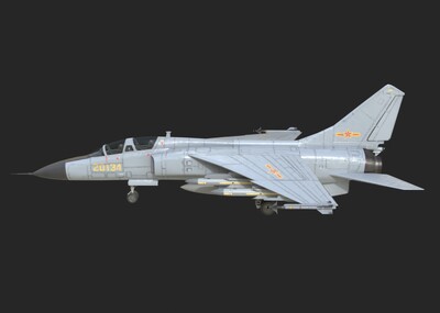 PBR 歼轰7A模型-军用飞机模型库-3D Studio(.3ds)模型下载-cg模型网