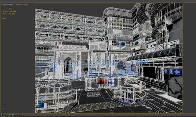 科幻赛博朋克商业门头3dmax fbx模模型-科幻场景模型库-FBX(.fbx)模型下载-cg模型网