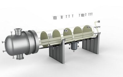 TEMA BKU管壳式换热器模型-工业设备模型库-Rhinoceros 3D(.3dm)模型下载-cg模型网