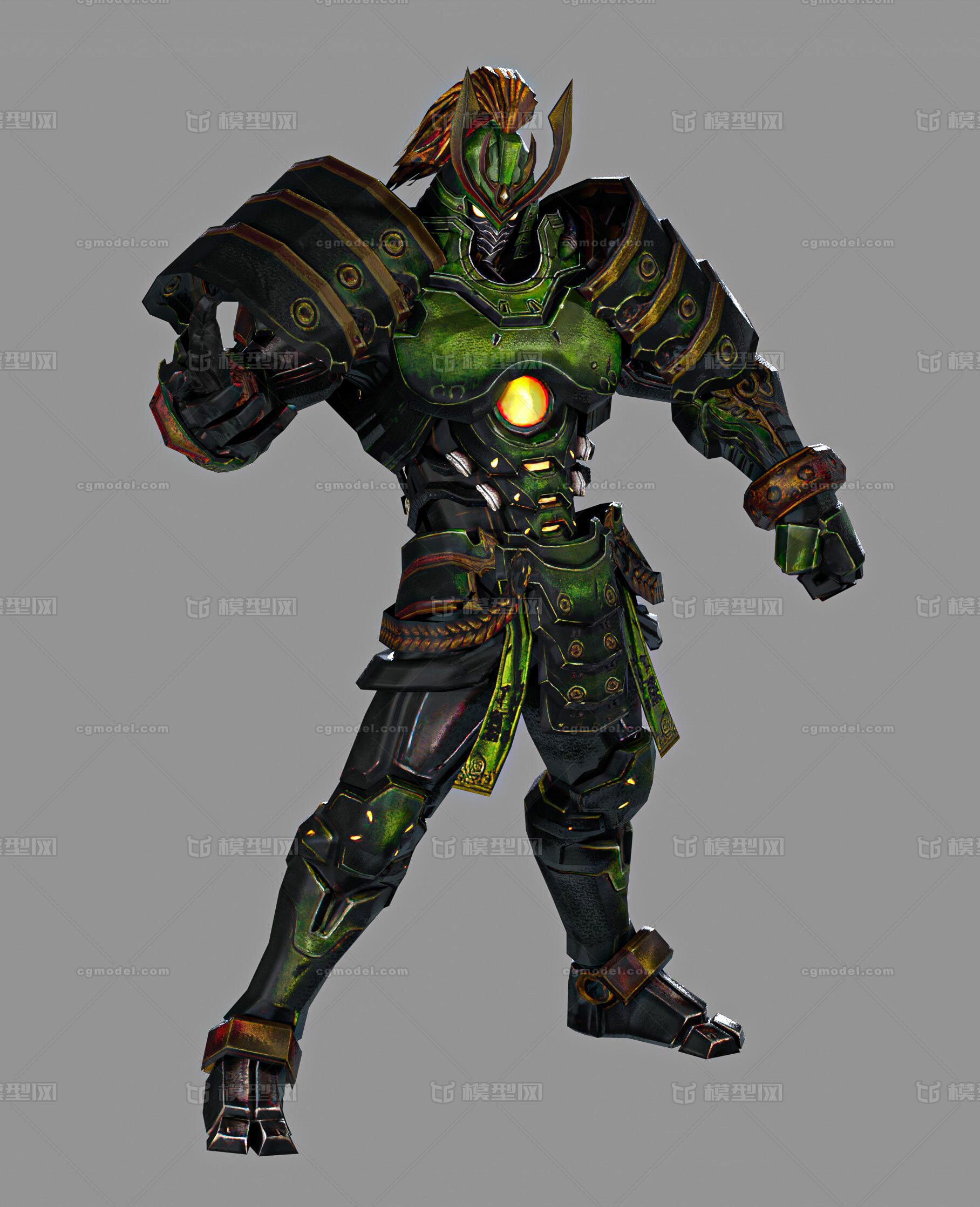 古代机甲 机械武士模型-机器人／机甲模型库-Maya(.ma/.mb)模型下载-cg模型网