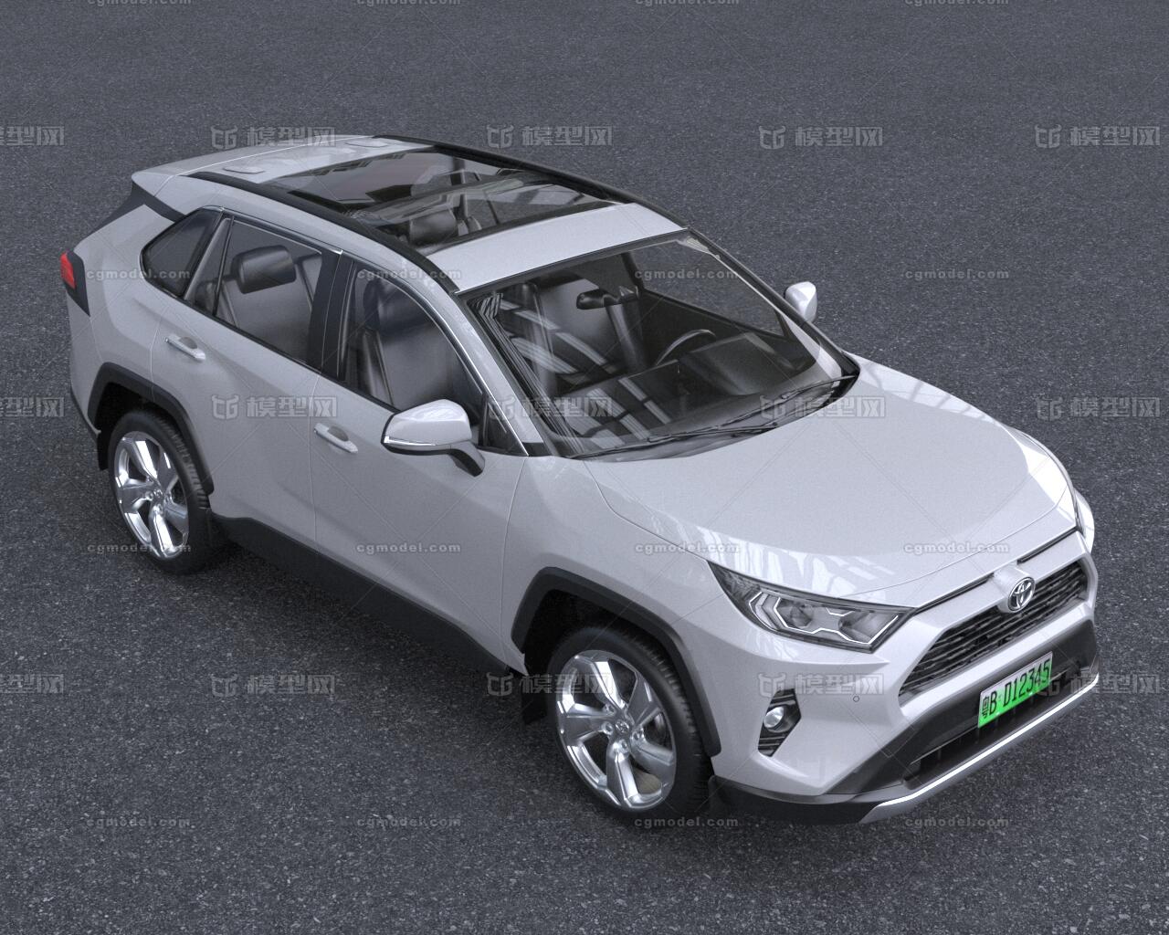 2022款丰田RAV4荣放汽车模型-轿车模型库-FBX(.fbx)模型下载-cg模型网