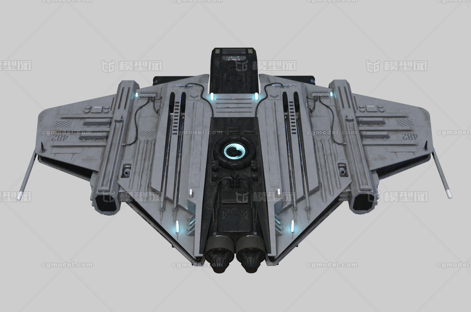 StarShip星舰宇宙飞船科幻星际飞船模型-宇宙飞船模型库-3ds Max(.max)模型下载-cg模型网