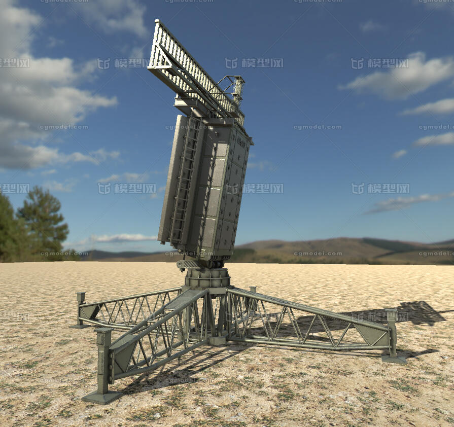 意大利RAT-31S三坐标雷达模型-其他器械模型库-3ds Max(.max)模型下载-cg模型网