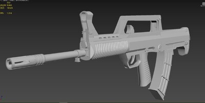 国产QBZ95-1式突击步枪模型-枪械模型模型库-3ds Max(.max)模型下载-cg模型网