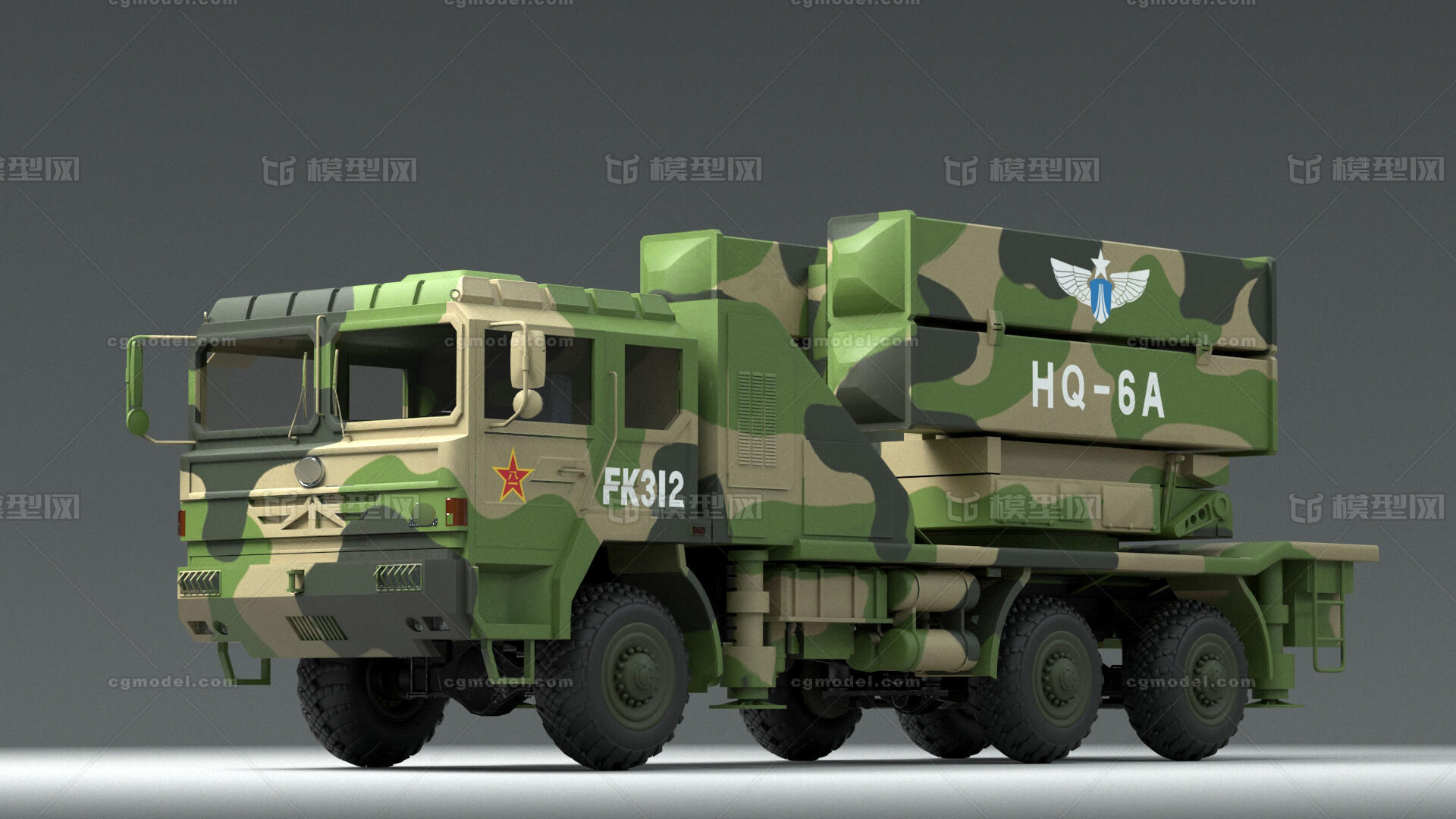 HQ-6 红旗-6A模型-其他器械模型库-3ds Max(.max)模型下载-cg模型网