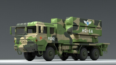 HQ-6 红旗-6A模型-其他器械模型库-3ds Max(.max)模型下载-cg模型网
