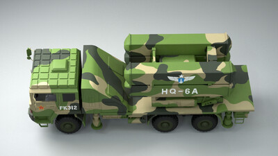 HQ-6 红旗-6A模型-其他器械模型库-3ds Max(.max)模型下载-cg模型网