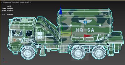 HQ-6 红旗-6A模型-其他器械模型库-3ds Max(.max)模型下载-cg模型网
