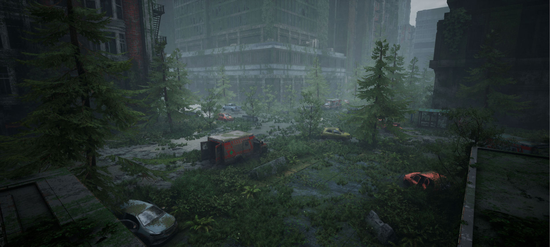 UE《场景》喜欢阴天，但不喜欢路面积水~模型 - 游戏/影视/动画 - 作品模型 - CG模型网