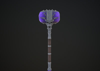 PBR次时代 水晶锤模型-冷兵器模型库-OBJ(.obj/.mtl)模型下载-cg模型网