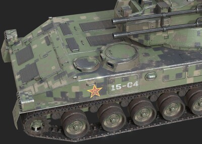 PBR 四涂装模型-火炮器械模型库-Substance Painter(.spp/.****sar)模型下载-cg模型网