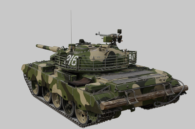 ZTZ-59D中型坦克 4k（两种涂装）模型-装甲车／坦克模型库-Blender(.blend)模型下载-cg模型网