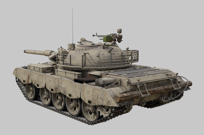 ZTZ-59D中型坦克 4k（两种涂装）模型-装甲车／坦克模型库-Blender(.blend)模型下载-cg模型网