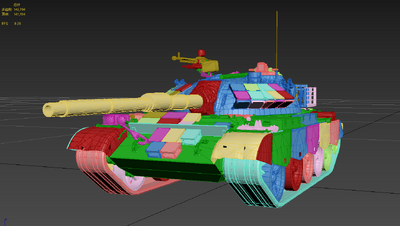 ZTZ-59D中型坦克 4k（两种涂装）模型-装甲车／坦克模型库-Blender(.blend)模型下载-cg模型网