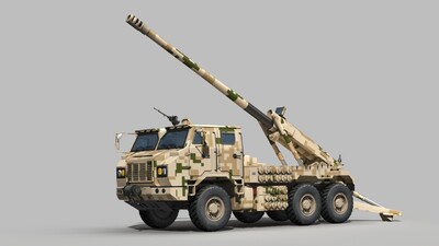 PCL181车载榴弹炮 155毫米车载炮模型-装甲车／坦克模型库-3ds Max(.max)模型下载-cg模型网