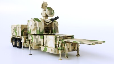 陆盾-3000防空系统 LD-3000模型-火炮器械模型库-3ds Max(.max)模型下载-cg模型网