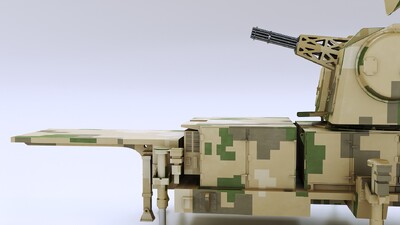 陆盾-3000防空系统 LD-3000模型-火炮器械模型库-3ds Max(.max)模型下载-cg模型网