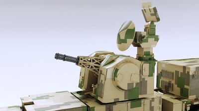 陆盾-3000防空系统 LD-3000模型-火炮器械模型库-3ds Max(.max)模型下载-cg模型网