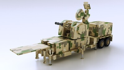 陆盾-3000防空系统 LD-3000模型-火炮器械模型库-3ds Max(.max)模型下载-cg模型网
