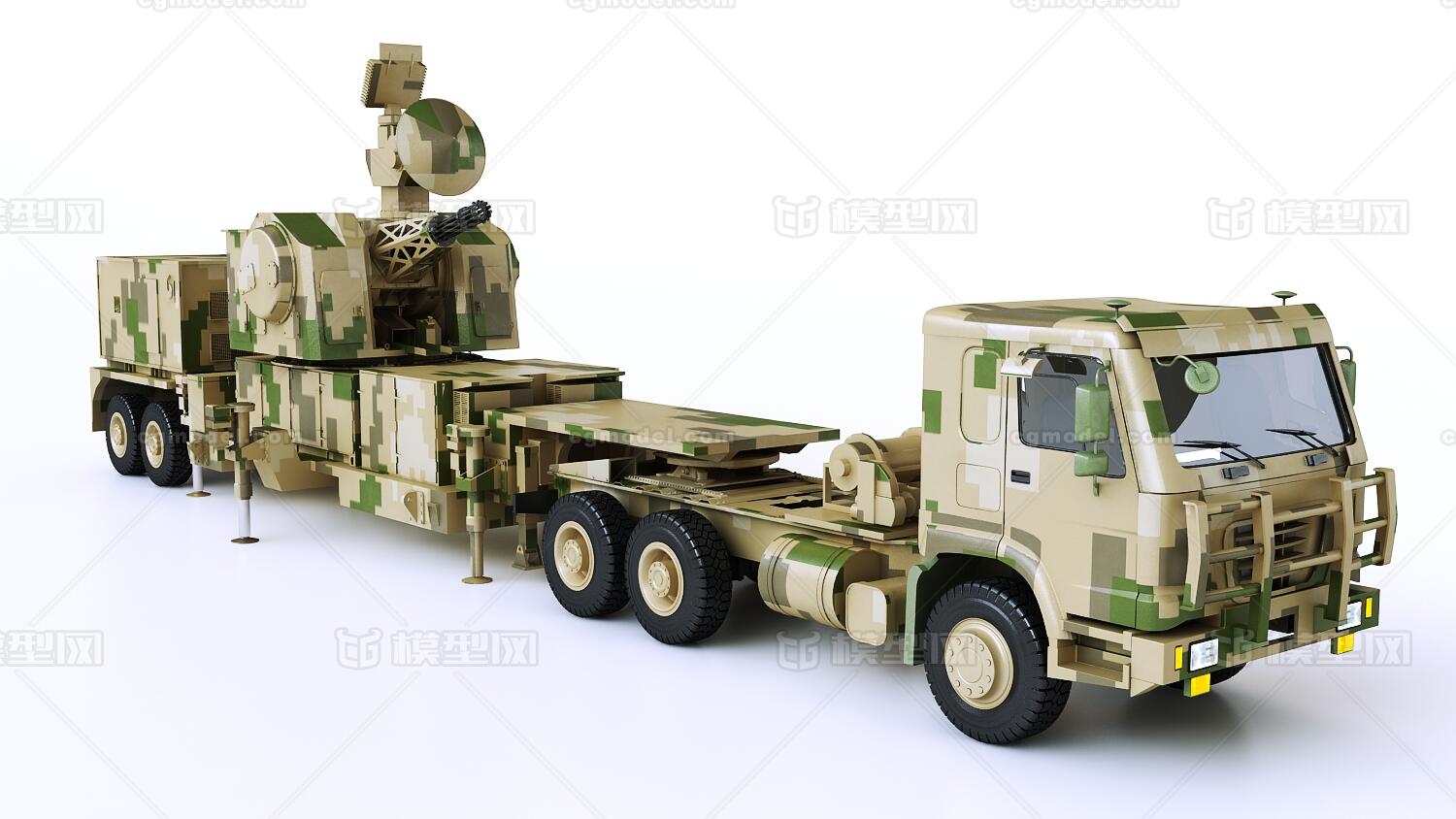 陆盾-3000 LD-3000模型-火炮器械模型库-3ds Max(.max)模型下载-cg模型网