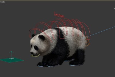 熊猫【有绑定动画】panda 写实大熊猫模型-哺乳模型库-3ds Max(.max)模型下载-cg模型网