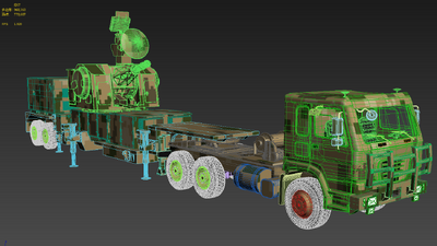 陆盾-3000 LD-3000模型-火炮器械模型库-3ds Max(.max)模型下载-cg模型网