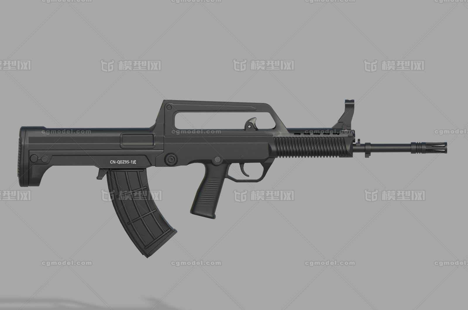 PBR 95-1式自动步枪模型-枪械模型模型库-FBX(.fbx)模型下载-cg模型网