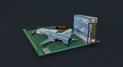 俄罗斯Tu-22轰炸机 KH58导弹模型-军用飞机模型库-3ds Max(.max)模型下载-cg模型网