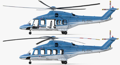 aw189直升机模型-民用直升机模型库-3ds Max(.max)模型下载-cg模型网