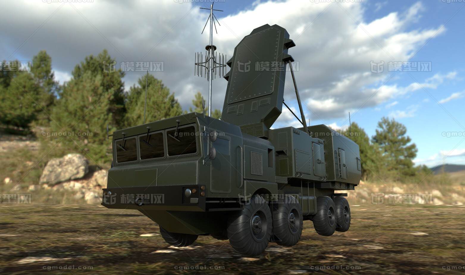 俄罗斯S-400防空导弹系统92N6A模型-装甲车／坦克模型库-3ds Max(.max)模型下载-cg模型网