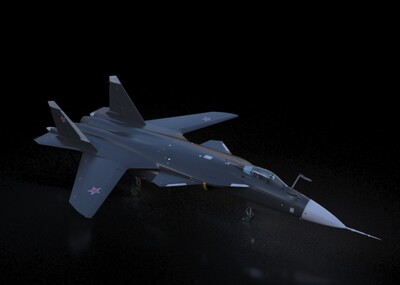 SU-47 苏-47战斗机模型-军用飞机模型库-3ds Max(.max)模型下载-cg模型网