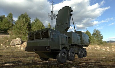 俄罗斯S-400防空导弹系统92N6A模型-装甲车／坦克模型库-3ds Max(.max)模型下载-cg模型网