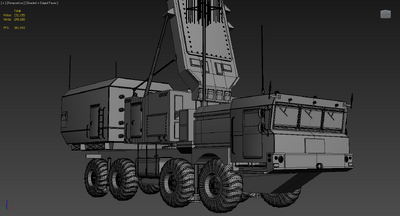 俄罗斯S-400防空导弹系统92N6A模型-装甲车／坦克模型库-3ds Max(.max)模型下载-cg模型网