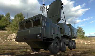 俄罗斯S-400防空导弹系统92N6A模型-装甲车／坦克模型库-3ds Max(.max)模型下载-cg模型网