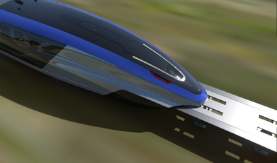 时速600公里 磁悬浮高速列车模型-火车/轨道车模型库-3ds Max(.max)模型下载-cg模型网