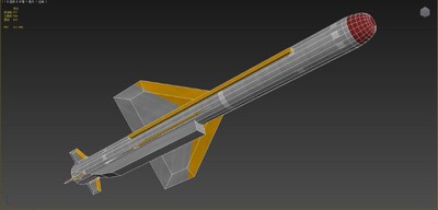 KD-88空地导弹模型-火炮器械模型库-3ds Max(.max)模型下载-cg模型网