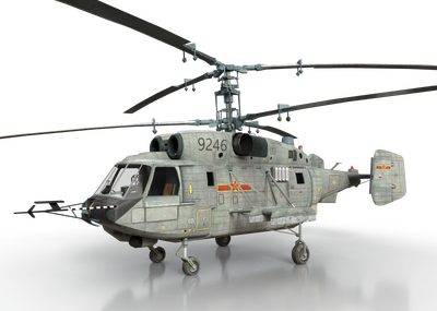 卡29舰载直升机 Ka-29模型-军用直升机模型库-3D Studio(.3ds)模型下载-cg模型网