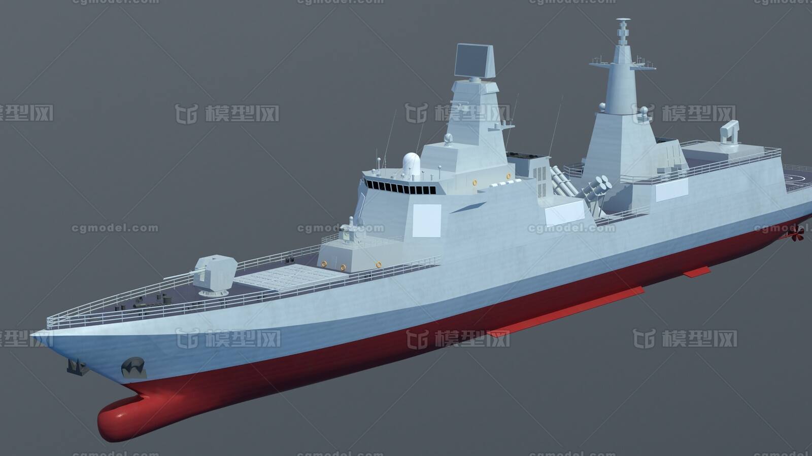 中国054B导弹护卫舰模型-军舰模型库-3ds Max(.max)模型下载-cg模型网