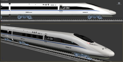 CRH380AL最完整的高清司机室+车厢模型-火车/轨道车模型库-3ds Max(.max)模型下载-cg模型网