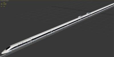 CRH380AL最完整的高清司机室+车厢模型-火车/轨道车模型库-3ds Max(.max)模型下载-cg模型网