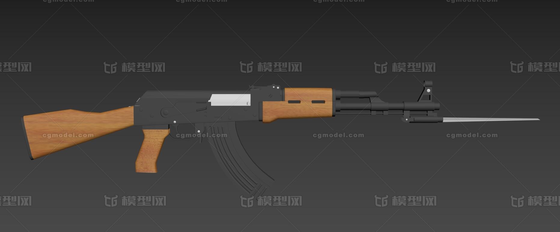 中国人民解放军56式突击步枪模型-枪械模型模型库-3ds Max(.max)模型下载-cg模型网