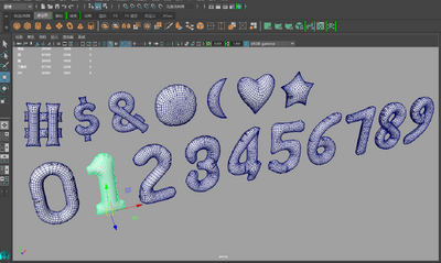 数字气球数字爱心气球012345678模型-场景部件模型库-3ds Max(.max)模型下载-cg模型网
