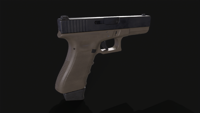 格洛克G18手枪 武器模型-枪械模型模型库-3ds Max(.max)模型下载-cg模型网