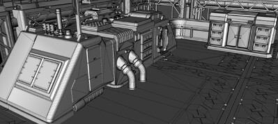 科幻外太空星球地表基地建筑设备 C473模型-科幻场景模型库-3ds Max(.max)模型下载-cg模型网