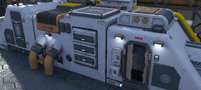 科幻外太空星球地表基地建筑设备 C473模型-科幻场景模型库-3ds Max(.max)模型下载-cg模型网