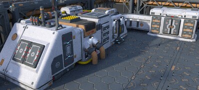 科幻外太空星球地表基地建筑设备 C473模型-科幻场景模型库-3ds Max(.max)模型下载-cg模型网