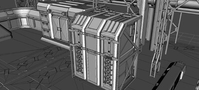 科幻外太空星球地表基地建筑设备 C473模型-科幻场景模型库-3ds Max(.max)模型下载-cg模型网